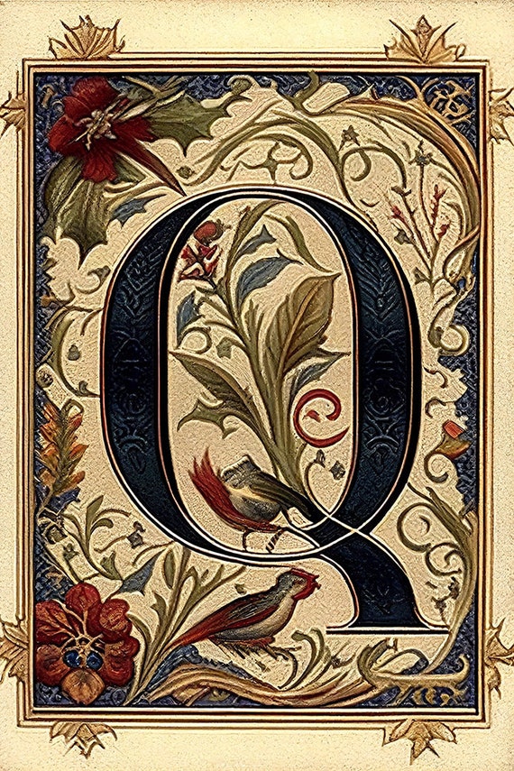 Illuminated Letters Q