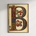 Illuminated Manuscript Letter B With Flourish Book of Kells GREAT ...