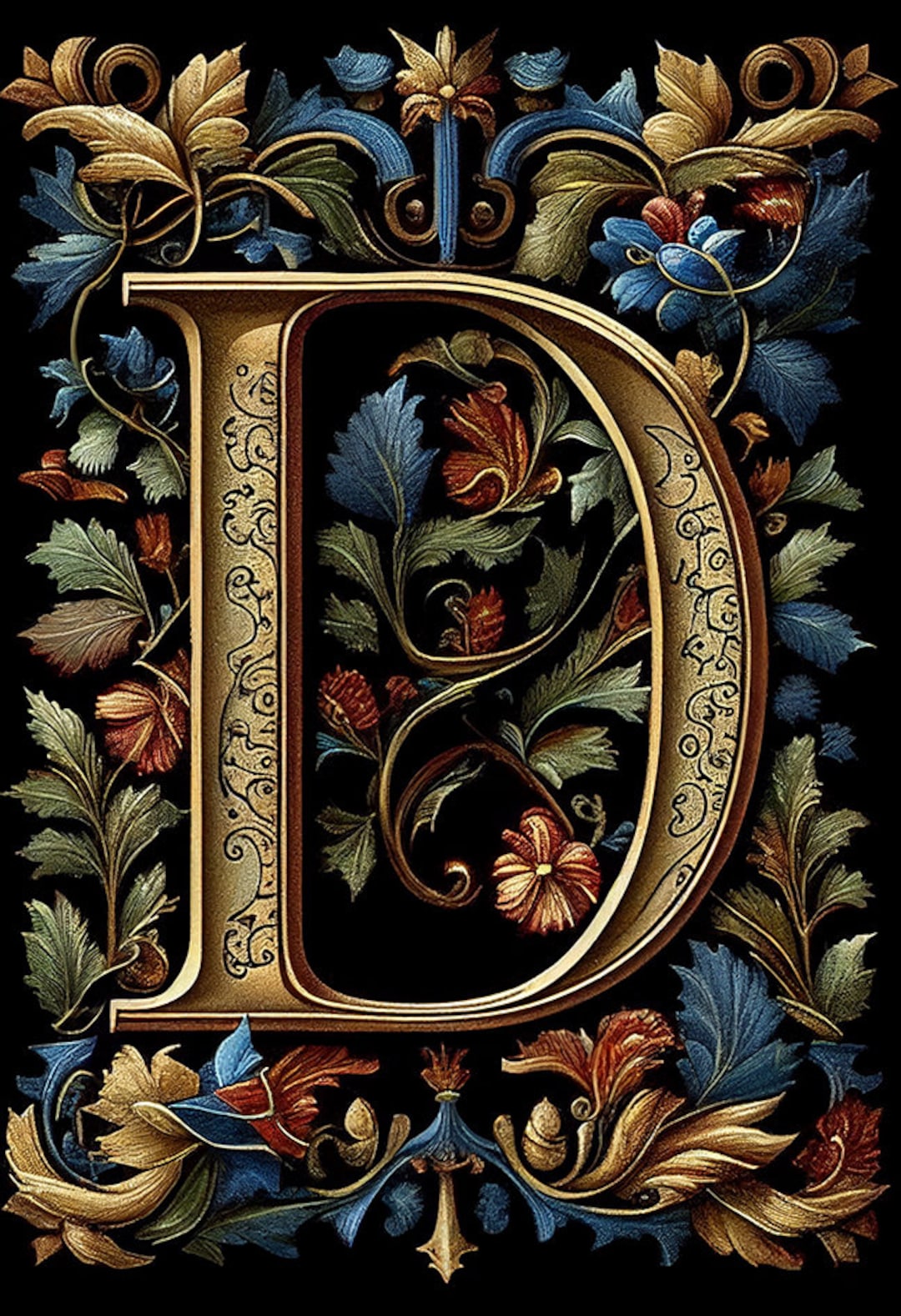 Illuminated Letters D