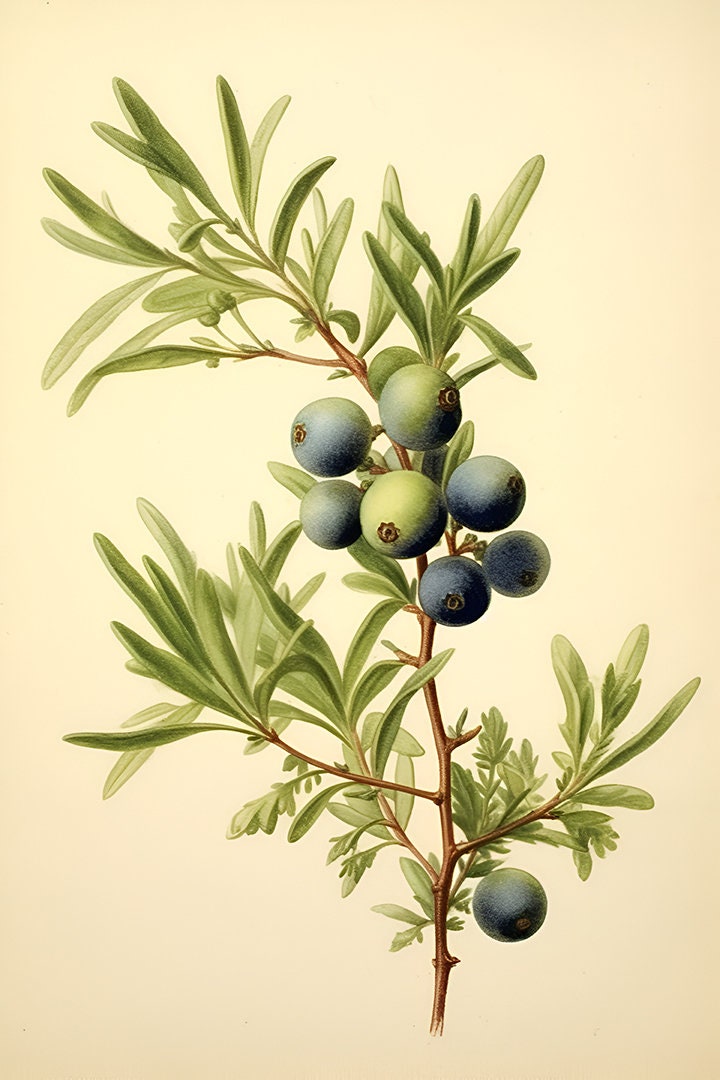 Juniper Berries Drawing