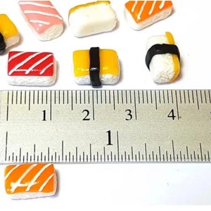 5pc Miniature Mixed Sushi Fish Rice Cake Lot 1;6-1;12 Scale - Etsy