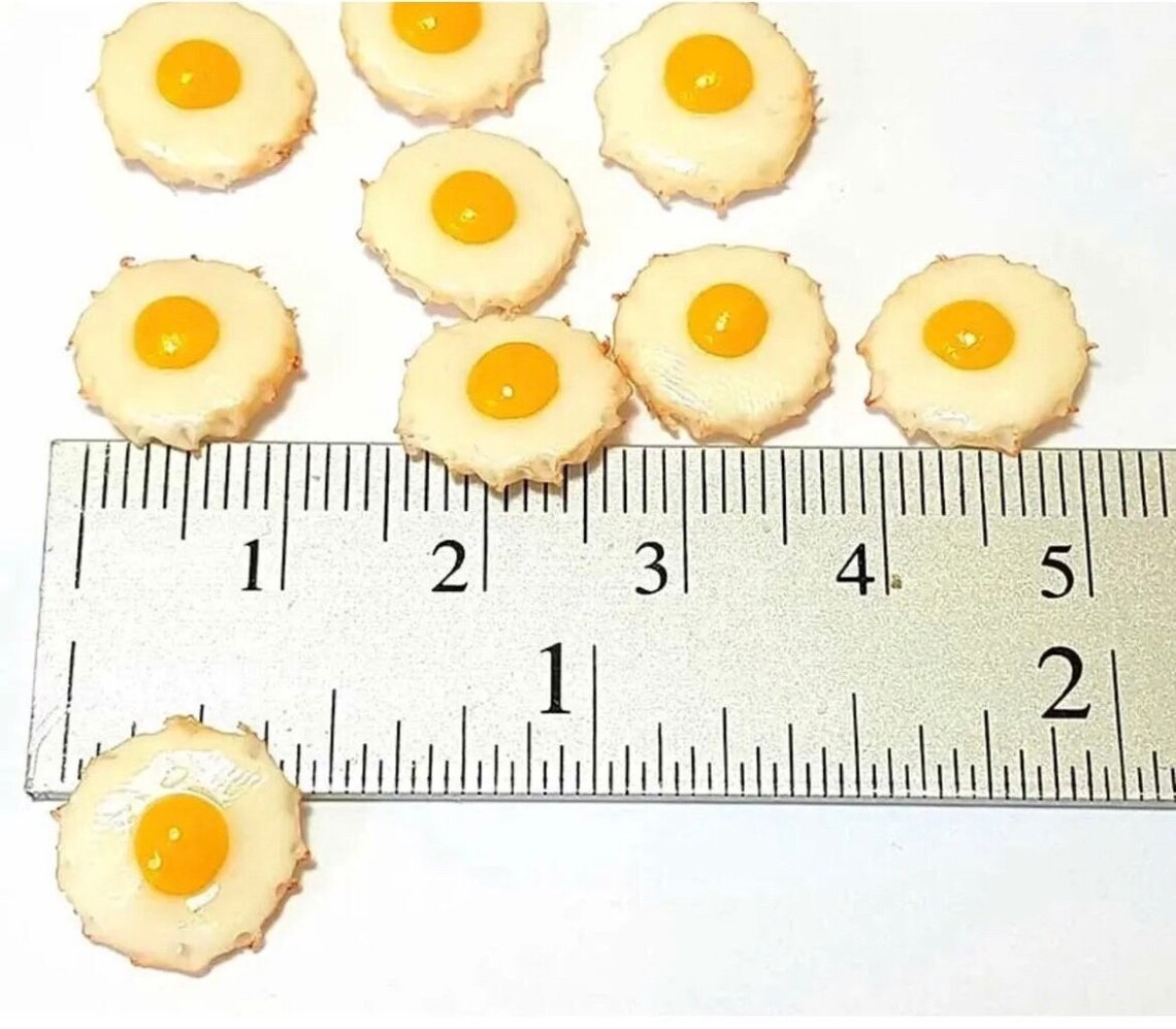 6pc Miniature Eggs Half Boiled Lot 1;6-1;12 Scale - Etsy