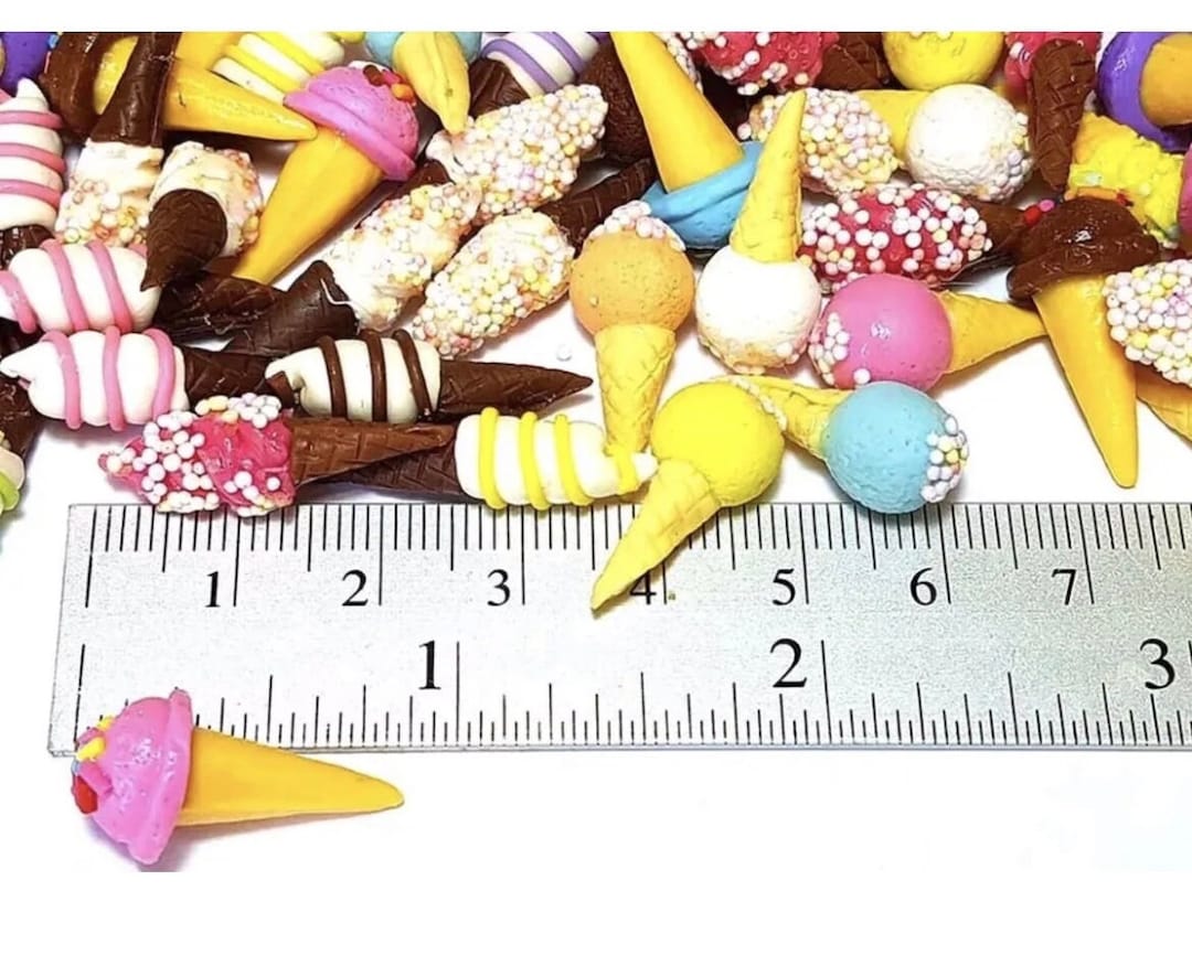 6pc Miniature Mixed Ice Cream Cone Lot 1;6-1;12 Scale - Etsy