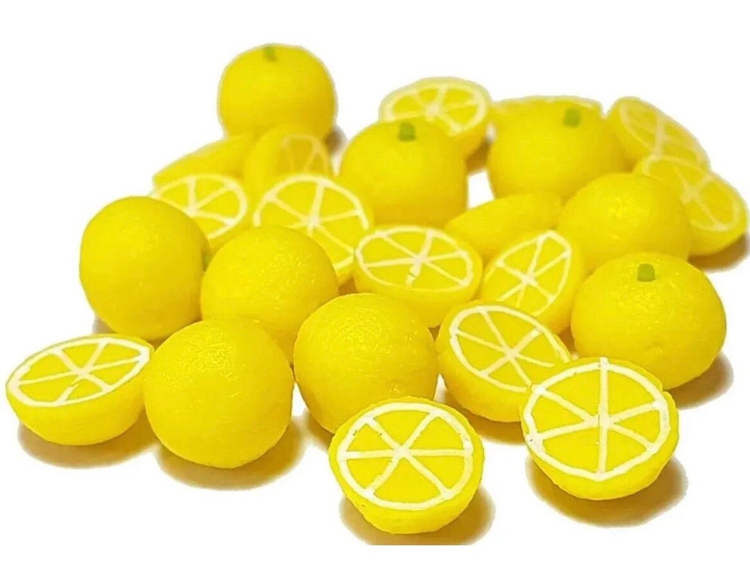 6pc Miniature Lemons 1/2 and Whole Lot 1;6-1;12 Scale - Etsy