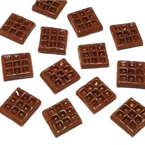 6 Pc Miniature Chocolate Square Waffle Lot 1;6-1;12 Scale - Etsy