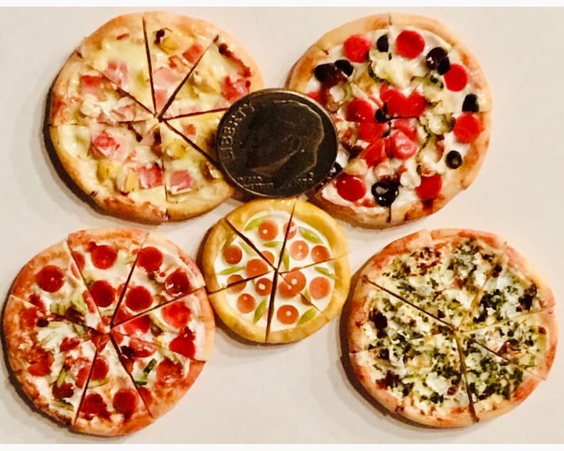 8pc Miniature Pepperoni Pizza Pie Slices Lot 16-112 Scale - Etsy
