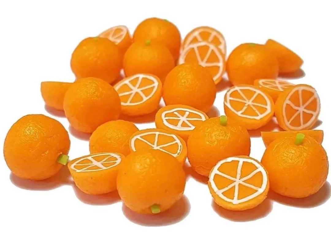 6pc Miniature Oranges 1/2 and Whole Lot 1;6-1;12 Scale - Etsy