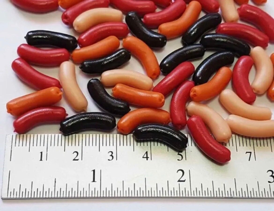 8 Pc Miniature Smoke House Butchers Mix Sausage Link Lot - Etsy