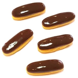 5pc Miniature Eclairs Chocolate Frosting Lot 1;6-1;12 Scale - Etsy