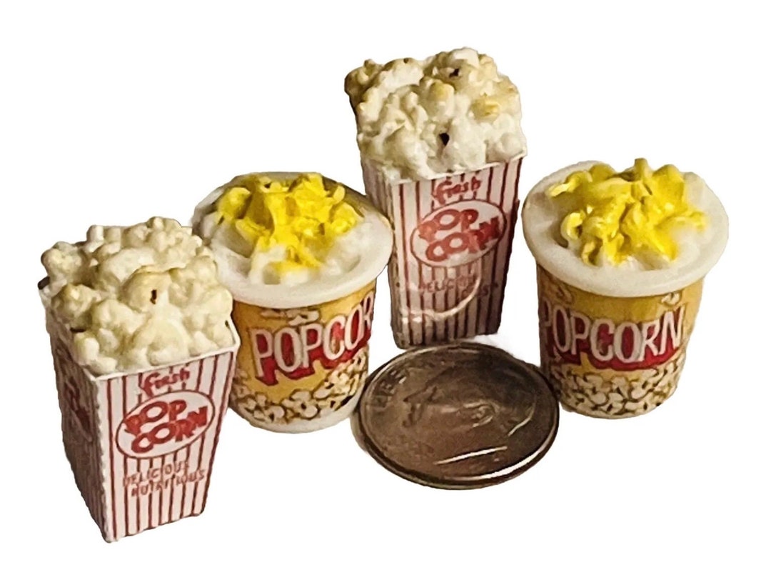 4pc Miniature Popcorn Boxes and Buckets Lot 1;6-1;12 Scale - Etsy