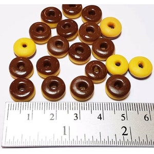 6pc Miniature Chocolate Frosted Donut Lot 1;6-1;12 Scale - Etsy