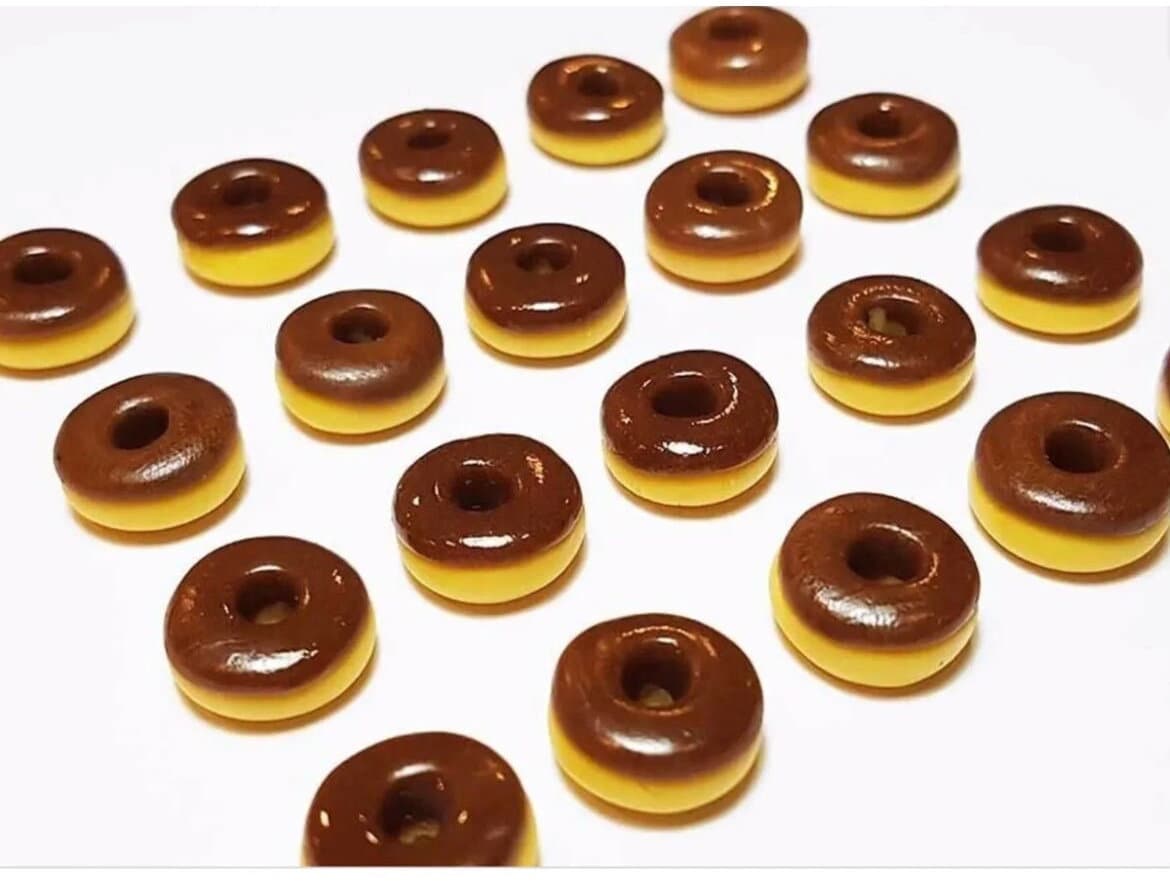 6pc Miniature Chocolate Frosted Donut Lot 1;6-1;12 Scale - Etsy