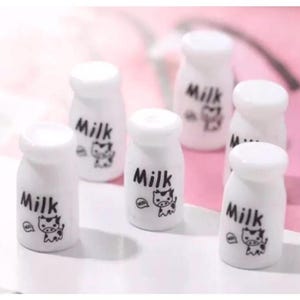 4pc Miniature Milk Bottles Moo Lot 1;6-1;12 Scale - Etsy