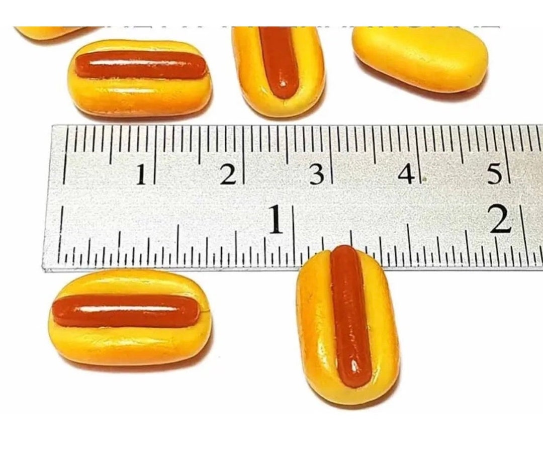 5pc Miniature Plain Hotdog Lot 1;6-1;12 Scale - Etsy