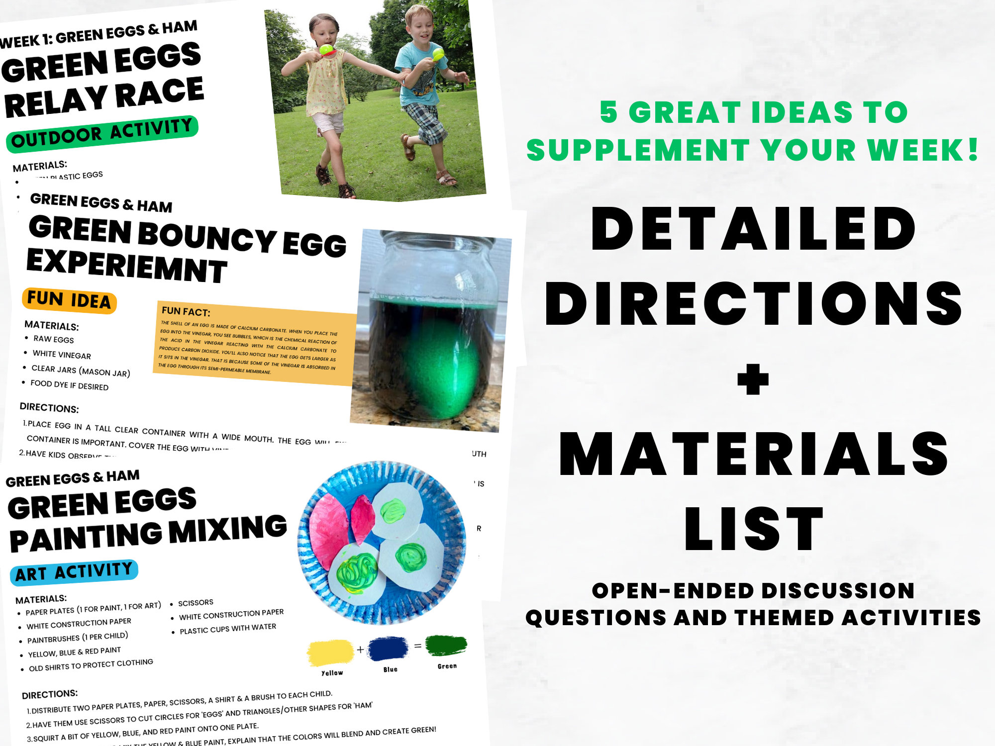 Green Eggs and Ham Reading Activity | Preschool & Kindergarten Reading ...