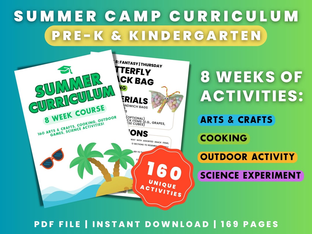 SUMMER CAMP CURRICULUM Activities for Preschool & - Etsy