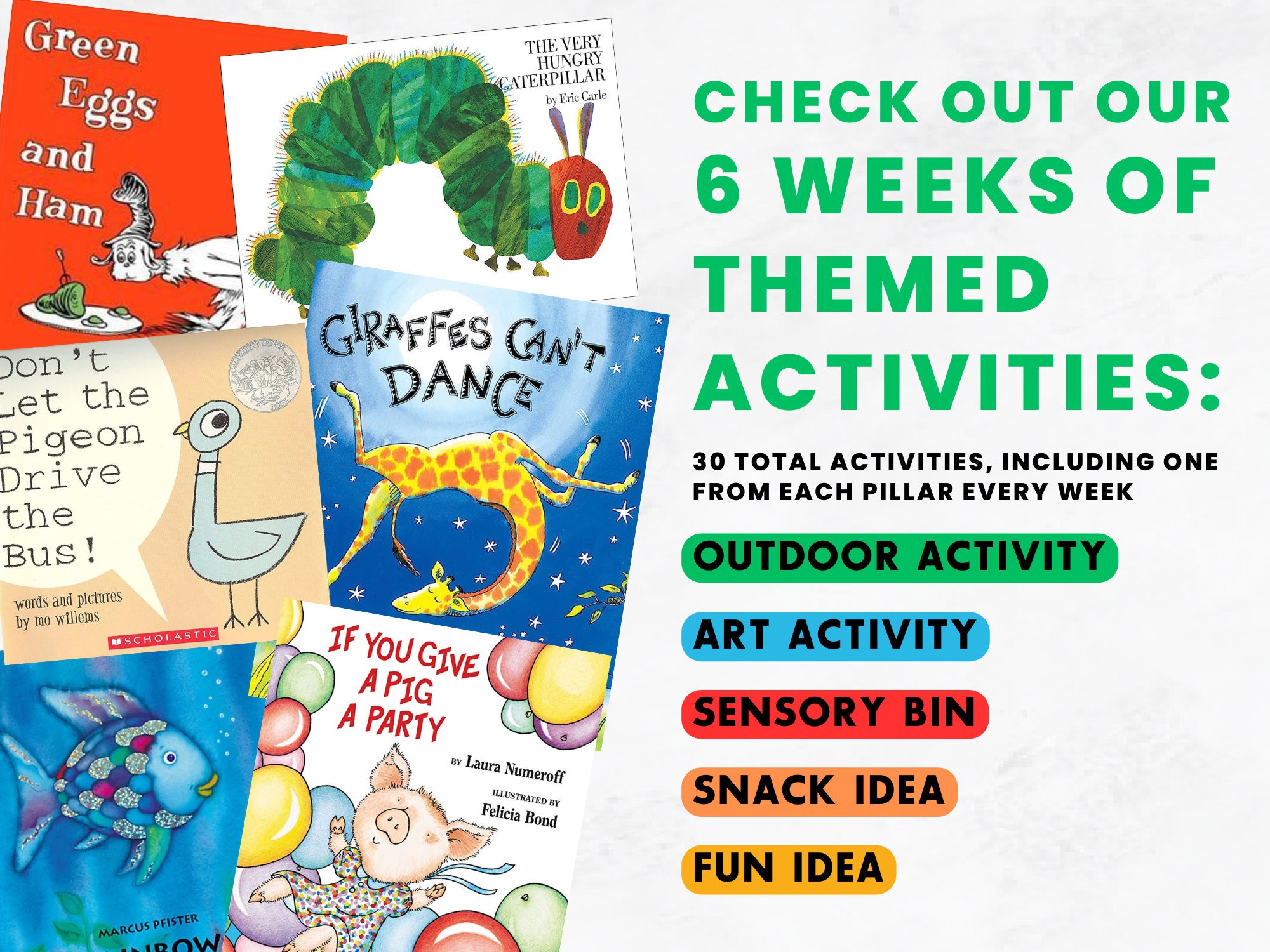 The Very Hungry Caterpillar Reading Activity | Preschool & Kindergarten ...