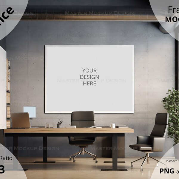 4x3 Interior Mockup - Etsy