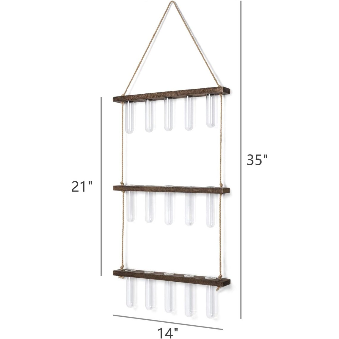 Wall Mount Plant Propagation Tubes, 3 Layer Wall Coat Rack, Pot Holders ...