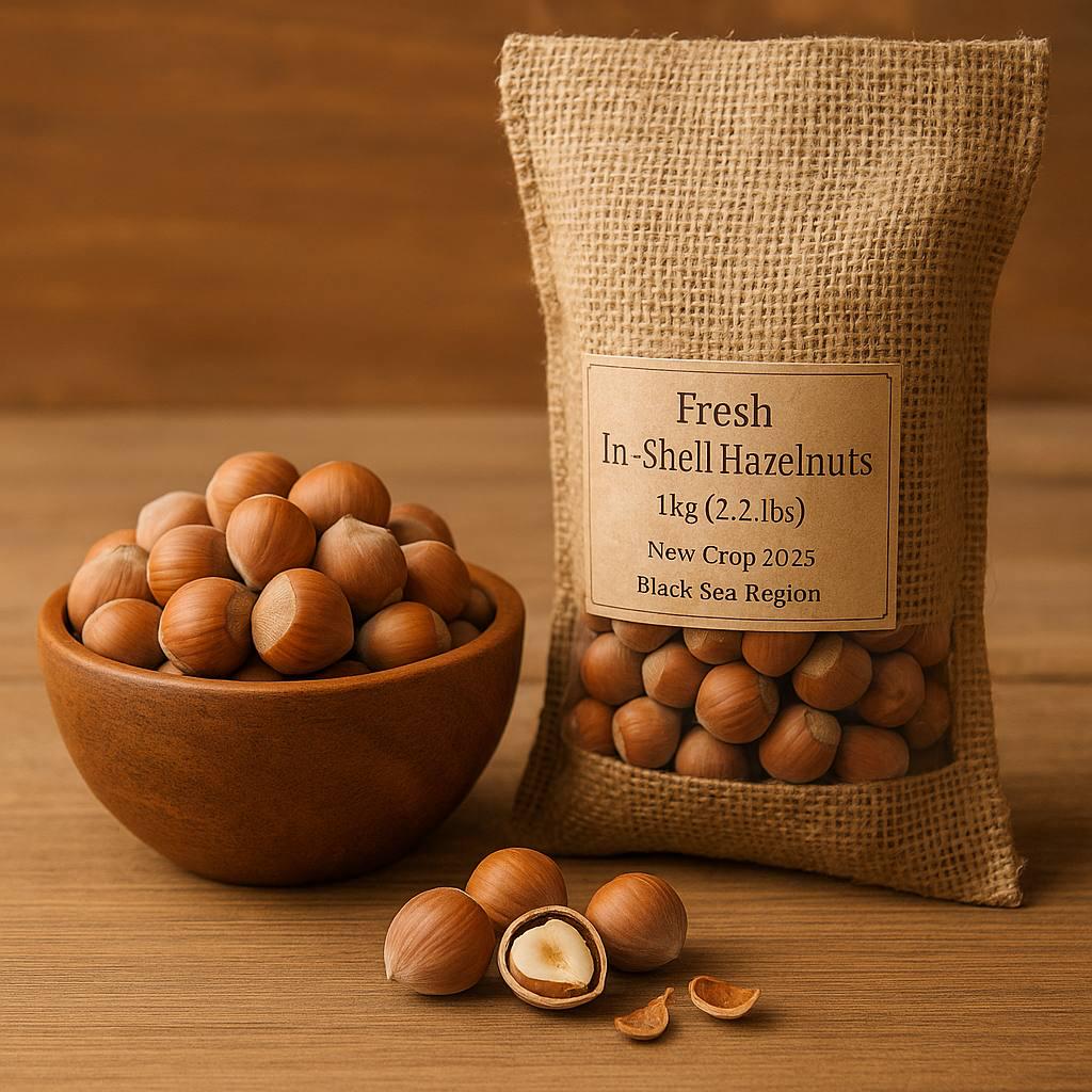 Fresh In-shell Hazelnuts 1kg (2.2 Lbs) – Handpicked 2025 New Crop From ...