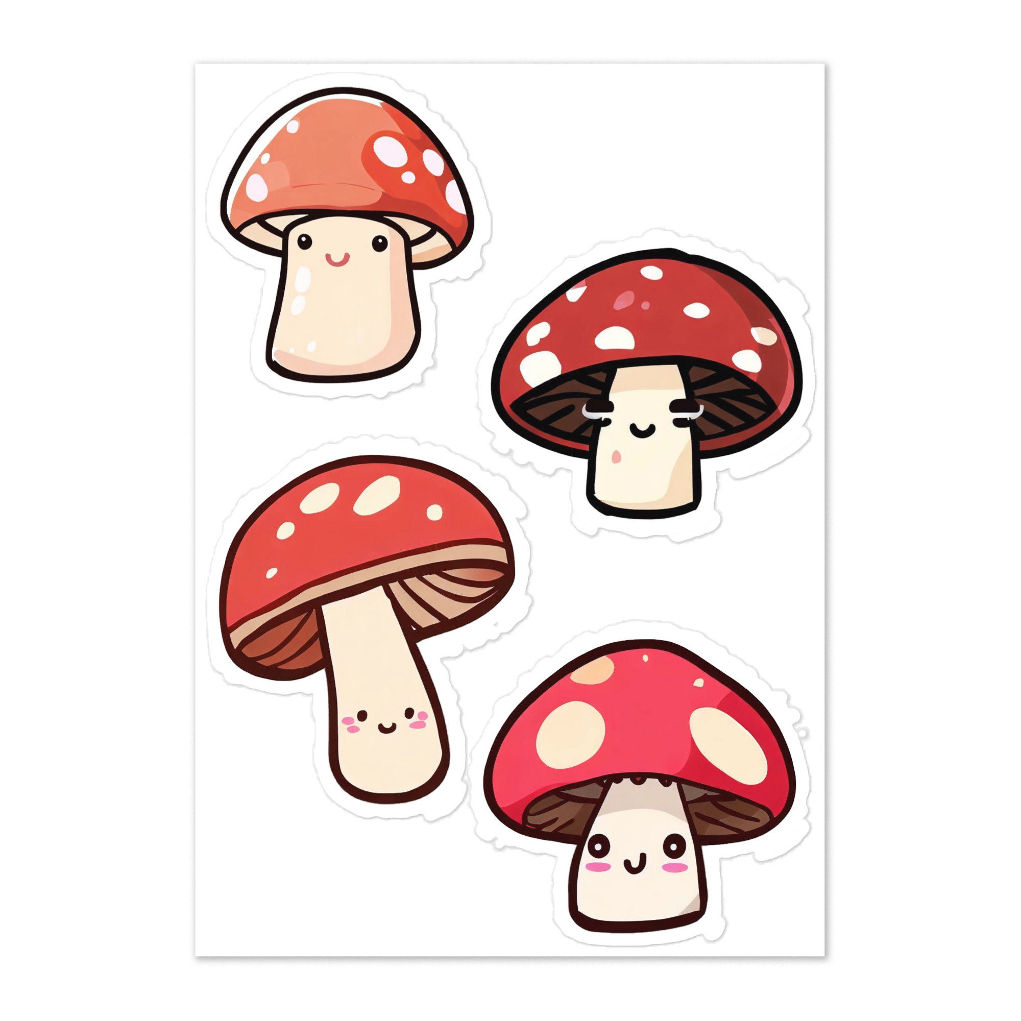 Cute Mushroom | Sticker Sheet - Etsy