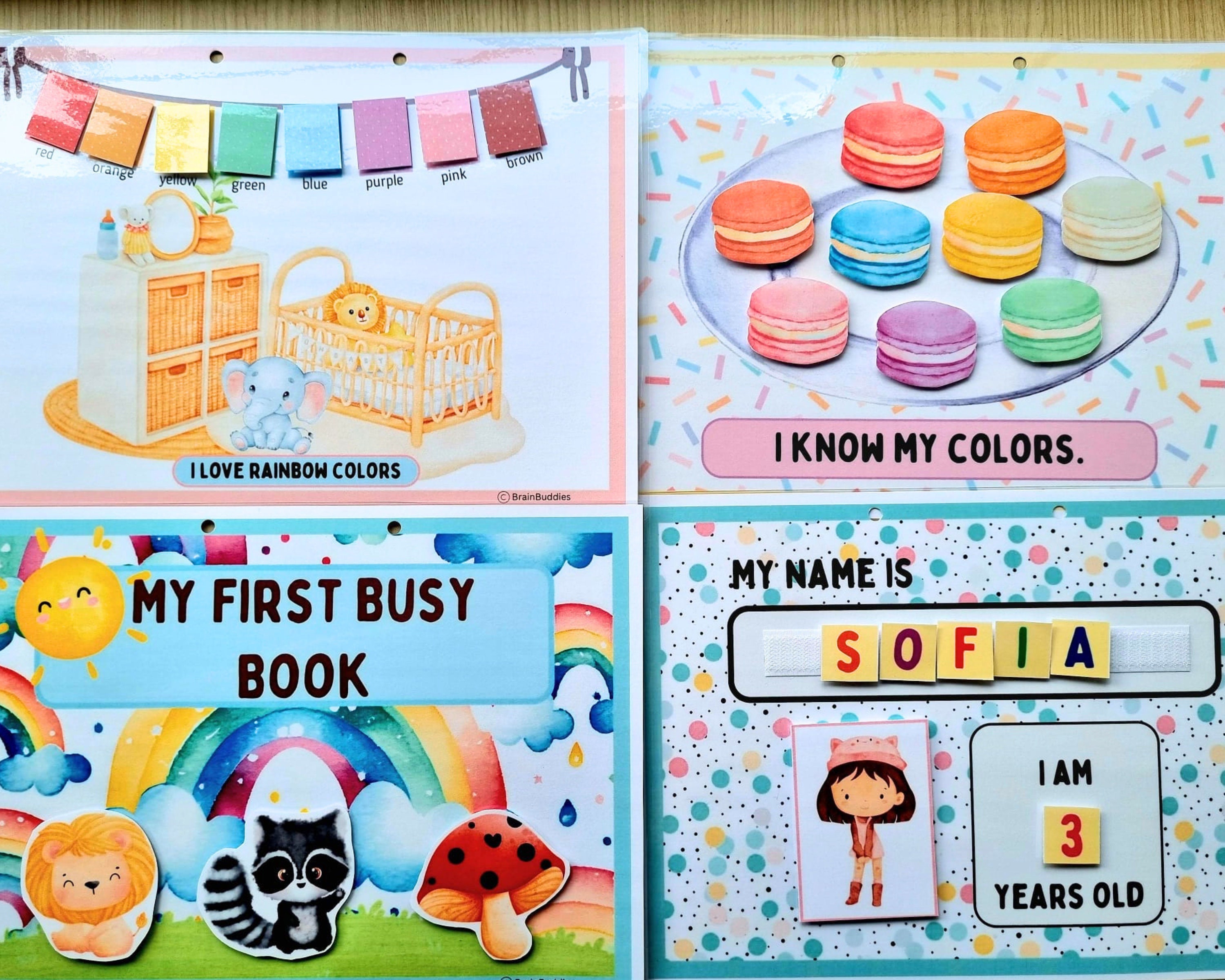 Toddler Busy Book , Toddler Learning Binder , Montessori Activities for ...