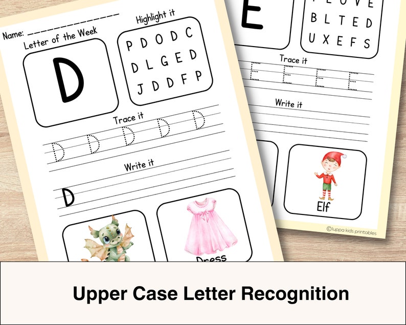 Printable Worksheets Alphabet Tracing Kids Preschool Curriculum ...