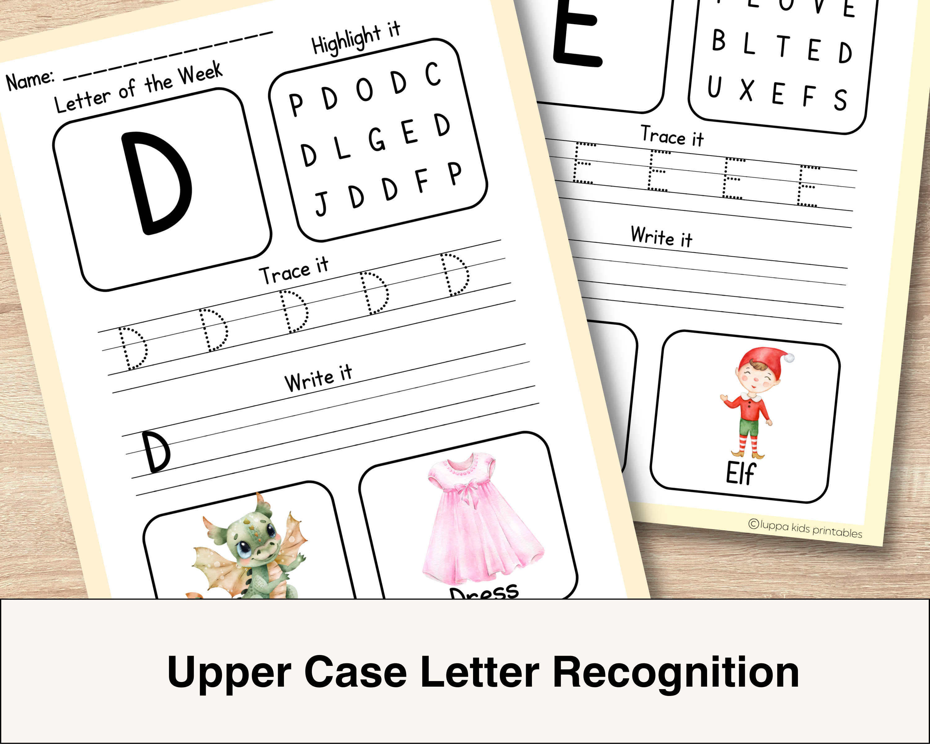 Printable Worksheets Alphabet Tracing Kids Preschool Curriculum ...