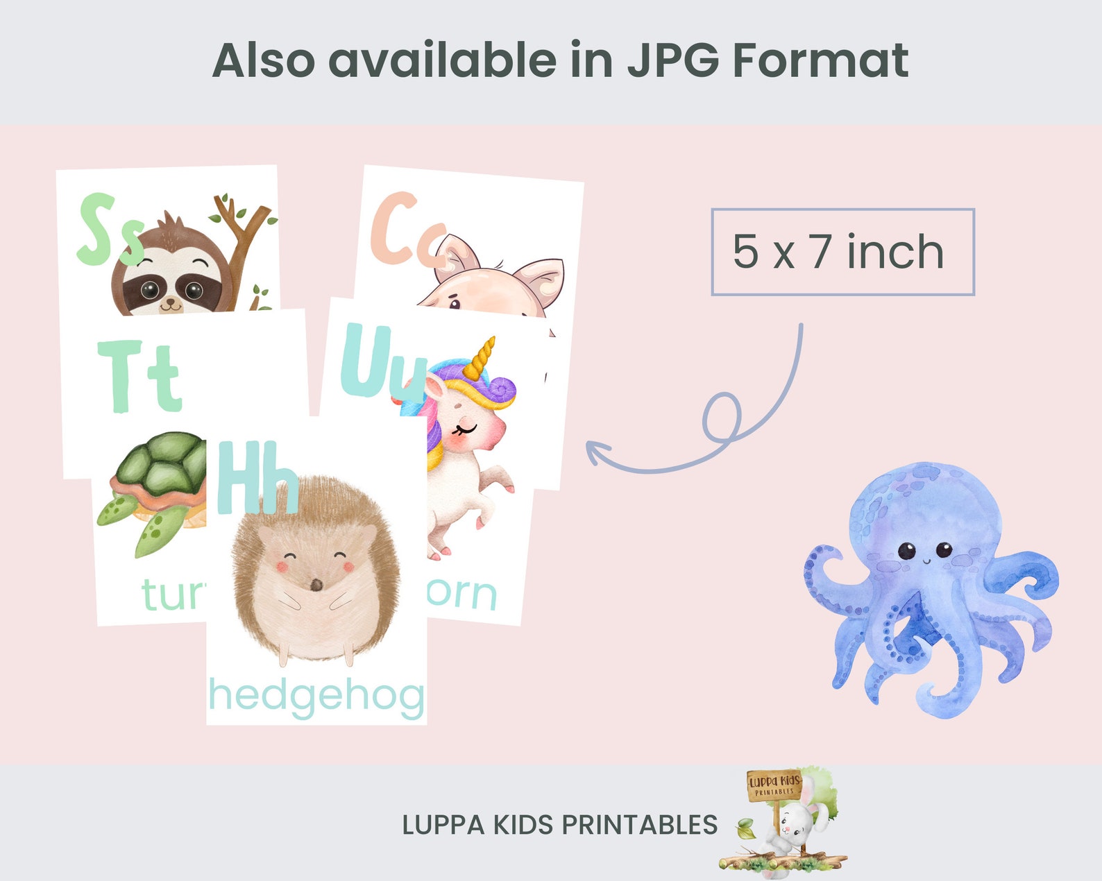 ABC Flash Cards, Educational Cards, A-Z Cards, Learn Abcs, Alphabet ...