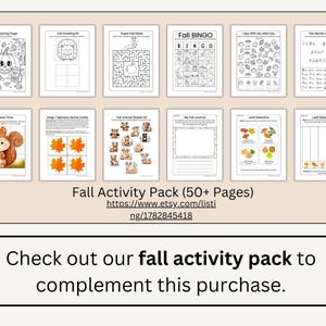 Fall Wall Art Printable for Kids, Nursery Wall Decor, Fall Classroom ...