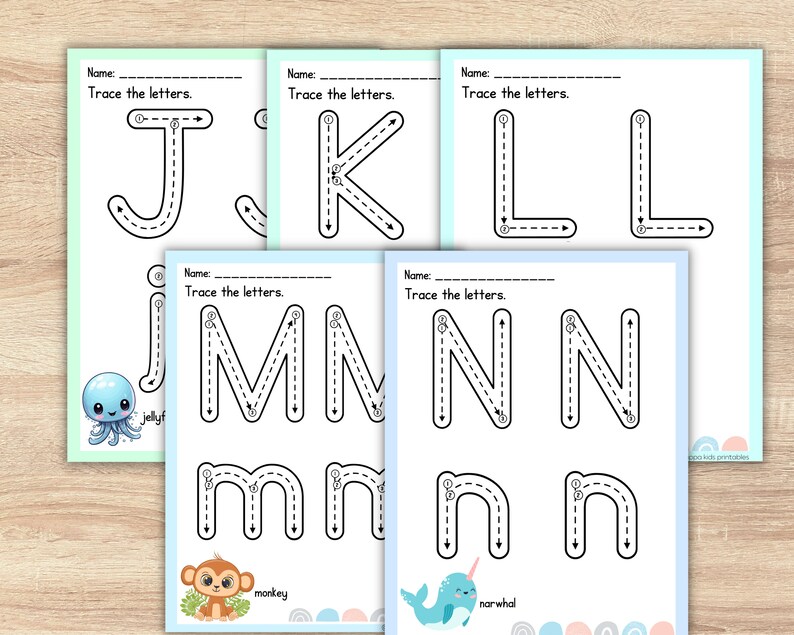 Alphabet Worksheets, Alphabet Tracing Sheet, Letter Tracing Printable ...