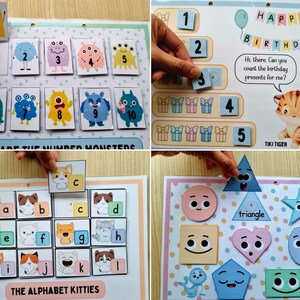 Toddler Busy Book , Toddler Learning Binder , Montessori Activities for ...