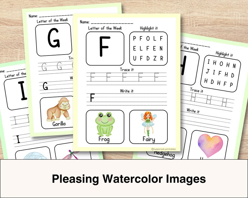 Printable Worksheets Alphabet Tracing Kids Preschool Curriculum ...