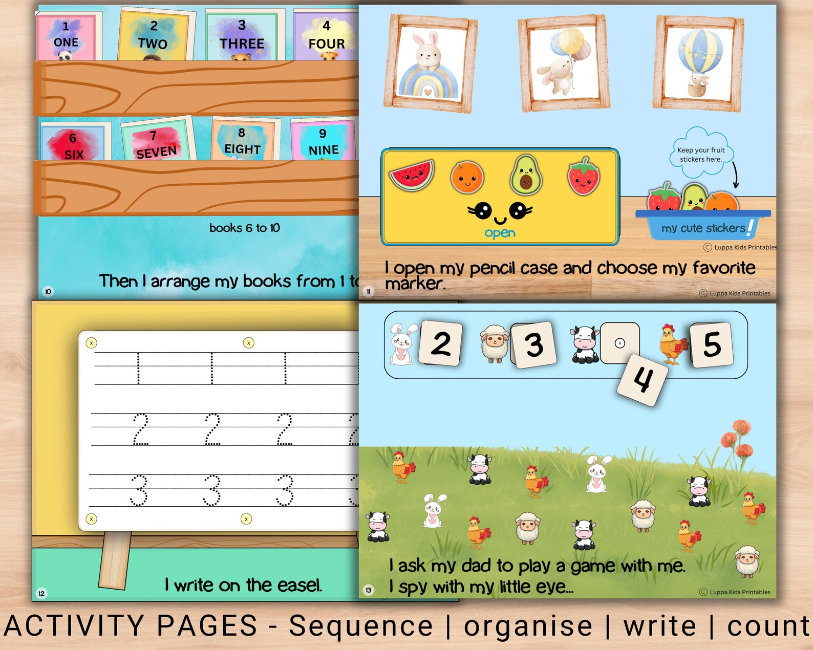 Toddler Busy Book Printable Preschool Activities Homeschool Montessori ...