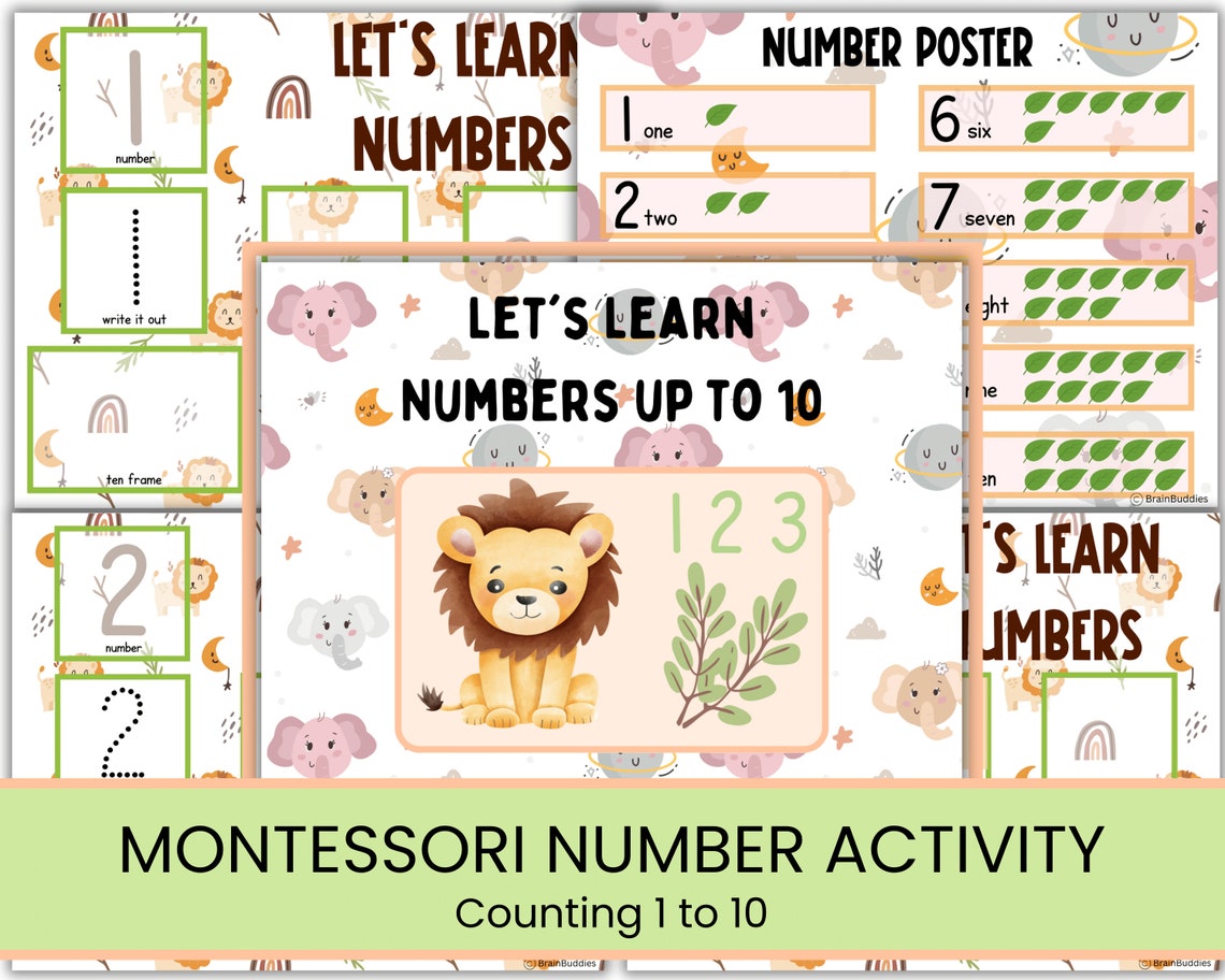 Montessori Counting Activity for Toddlers | Learn to Count | Numbers 1 ...