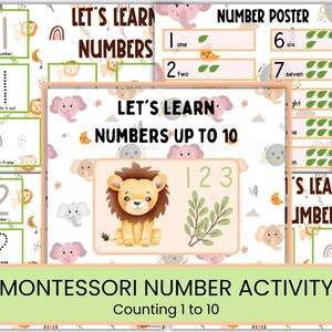 Montessori Counting Activity for Toddlers | Learn to Count | Numbers 1 ...