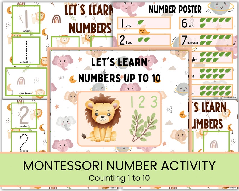 Montessori Counting Activity for Toddlers | Learn to Count | Numbers 1 ...