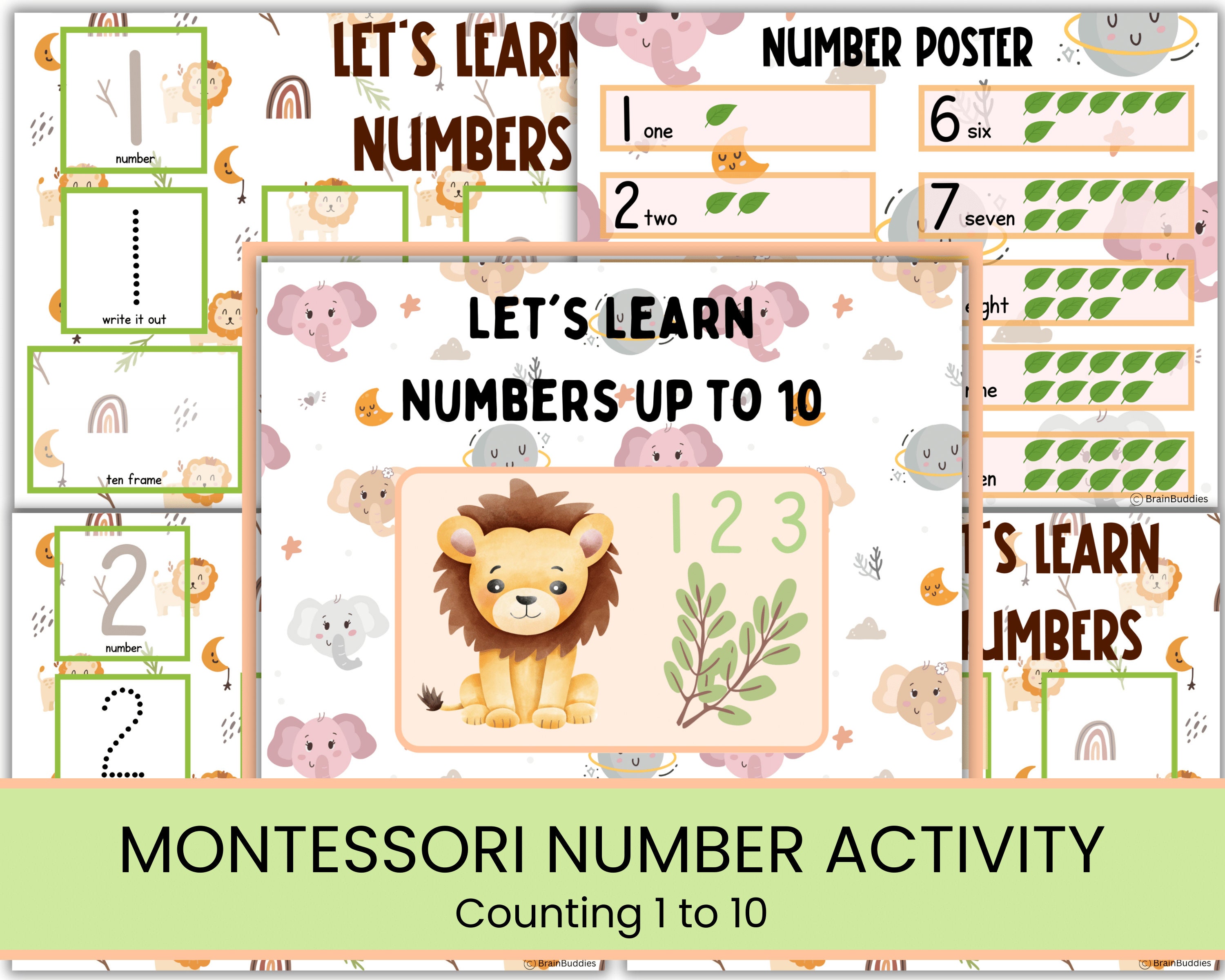 Montessori Counting Activity for Toddlers | Learn to Count | Numbers 1 ...
