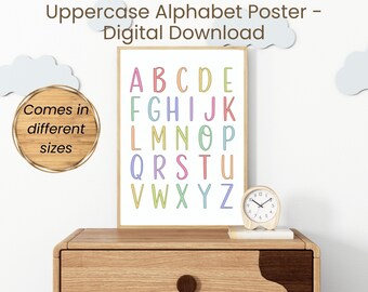 Alphabet Poster, ABC Poster, Educational Posters, ABC Print, Classroom ...