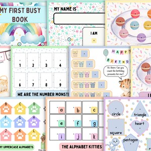 Toddler Busy Book , Toddler Learning Binder , Montessori Activities for ...