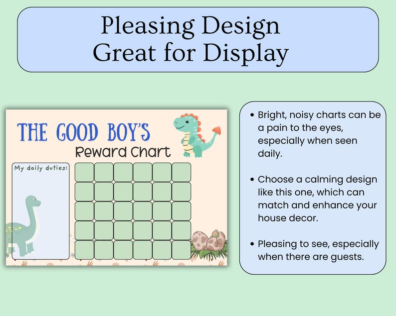 Daily Chore Chart Printable, Pastel Reward Chart, Good Behavior Chart ...