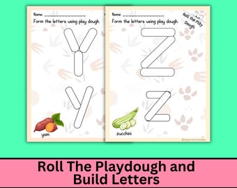 Preschool Printables Alphabet Play Doh Mats Printable Toddler ...