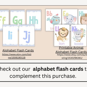 Woodland Alphabet Alphabet Poster Preschool ABC Chart Educational ...