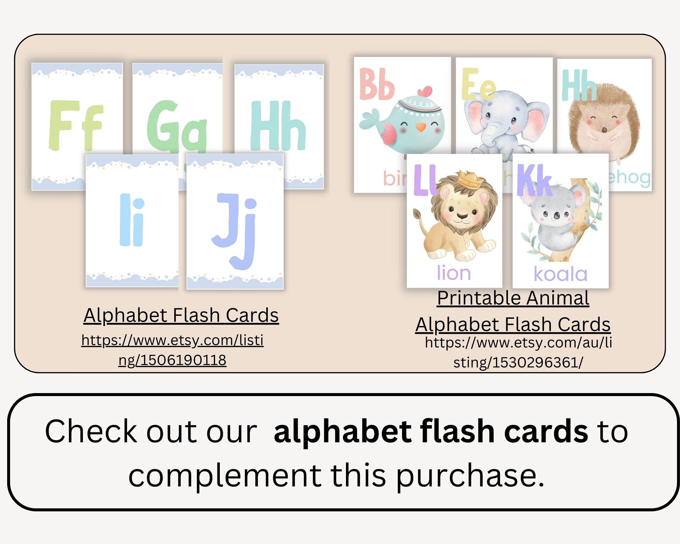 Woodland Alphabet Alphabet Poster Preschool ABC Chart Educational ...