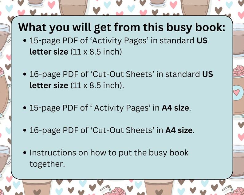 Toddler Busy Book Printable Preschool Activities Homeschool Montessori ...