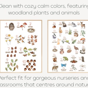 Woodland Alphabet | Alphabet Poster | Preschool ABC Chart | Educational ...