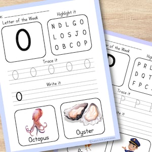 Printable Worksheets Alphabet Tracing Kids Preschool Curriculum ...