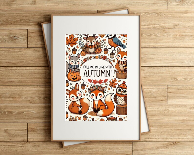 Fall Wall Art Printable for Kids, Nursery Wall Decor, Fall Classroom ...