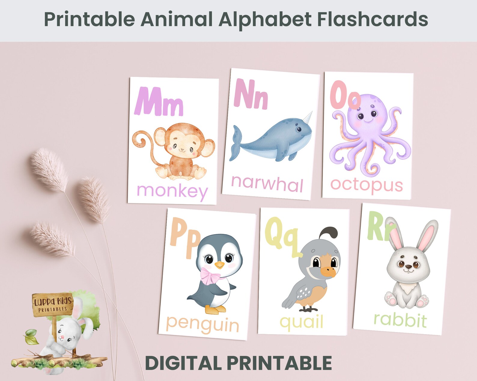 ABC Flash Cards, Educational Cards, A-Z Cards, Learn Abcs, Alphabet ...