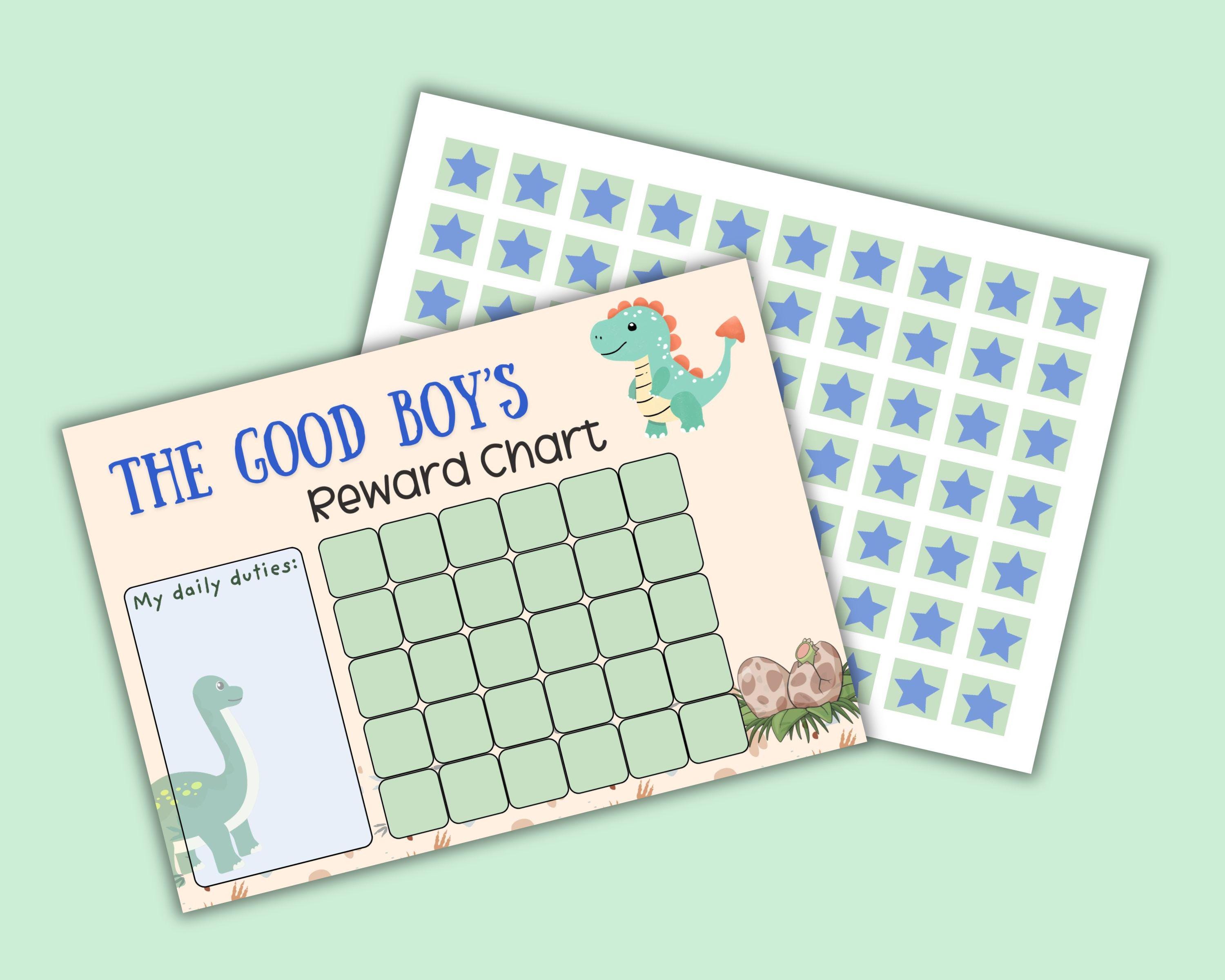 Daily Chore Chart Printable, Pastel Reward Chart, Good Behavior Chart ...